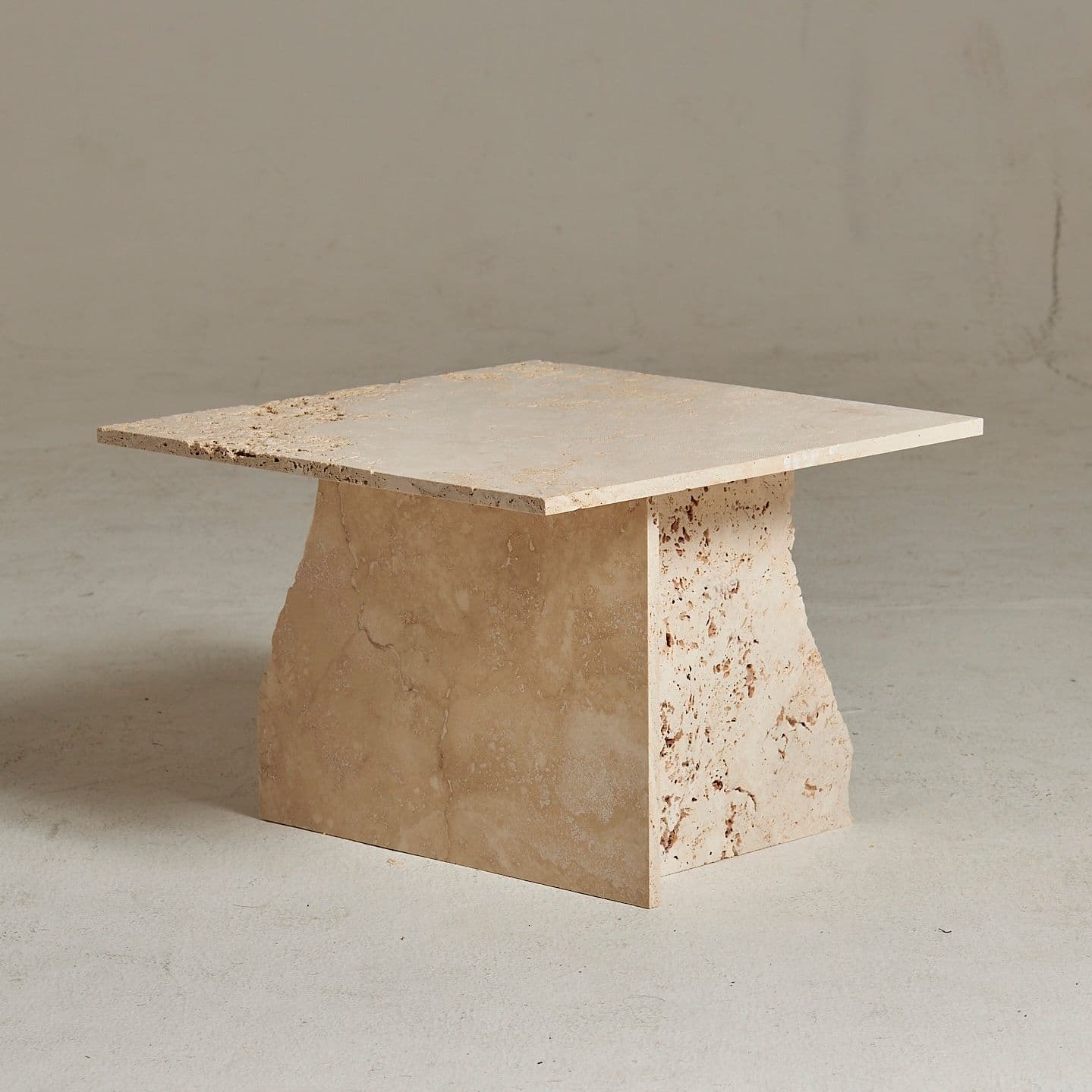 Bursa Travertine Side Table