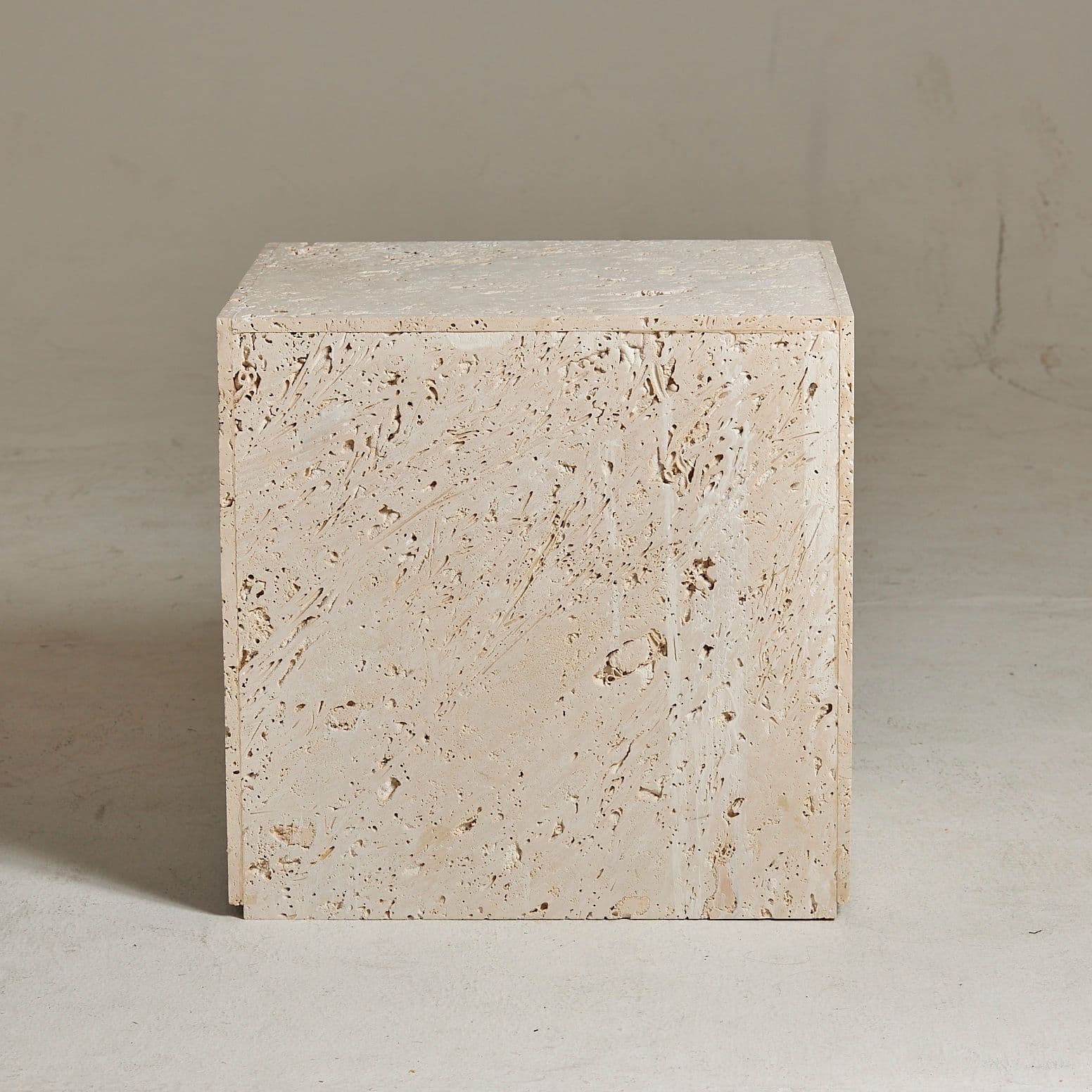 Bursa Travertine Side Table