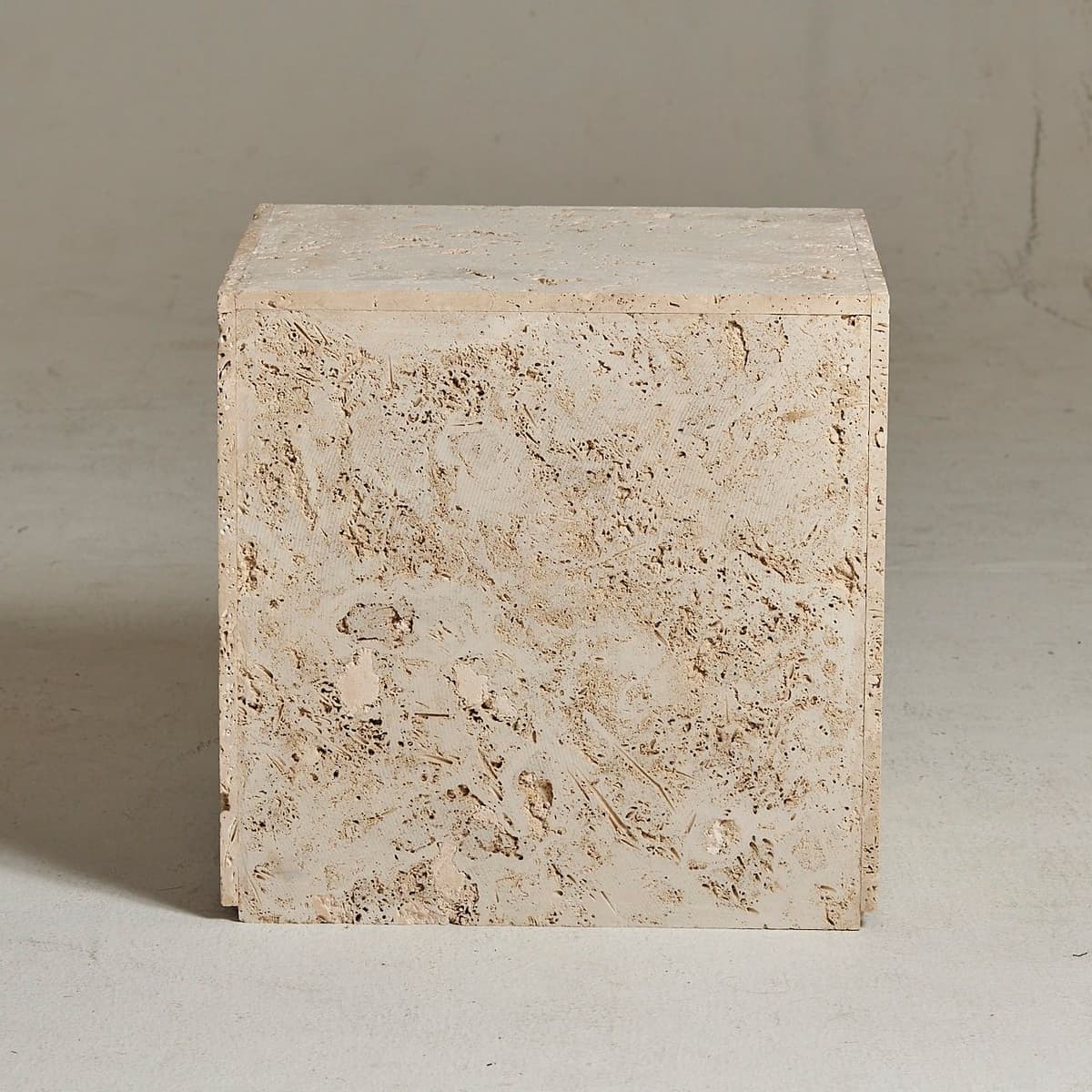 Bursa Travertine Side Table