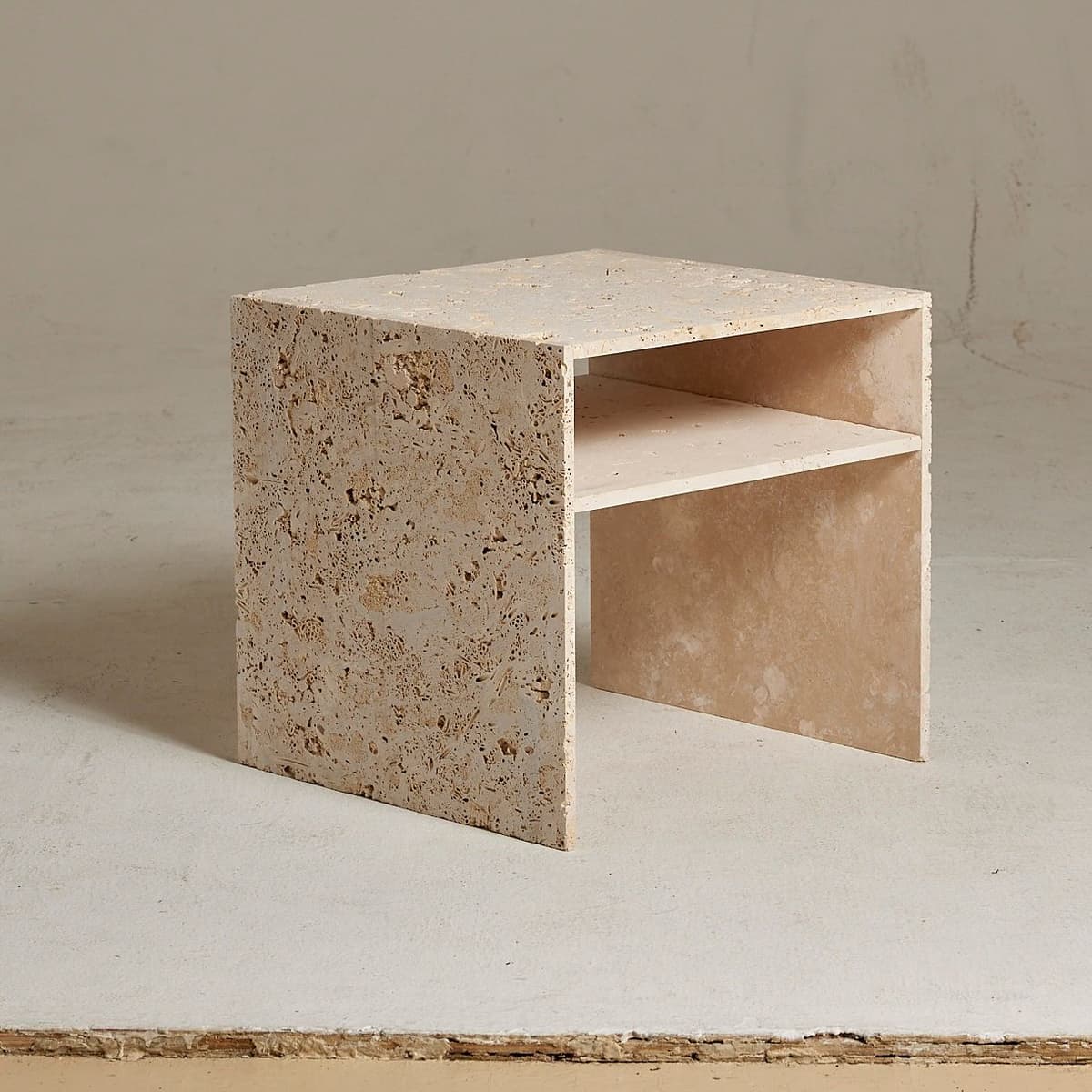 Noto Travertine Nightstand